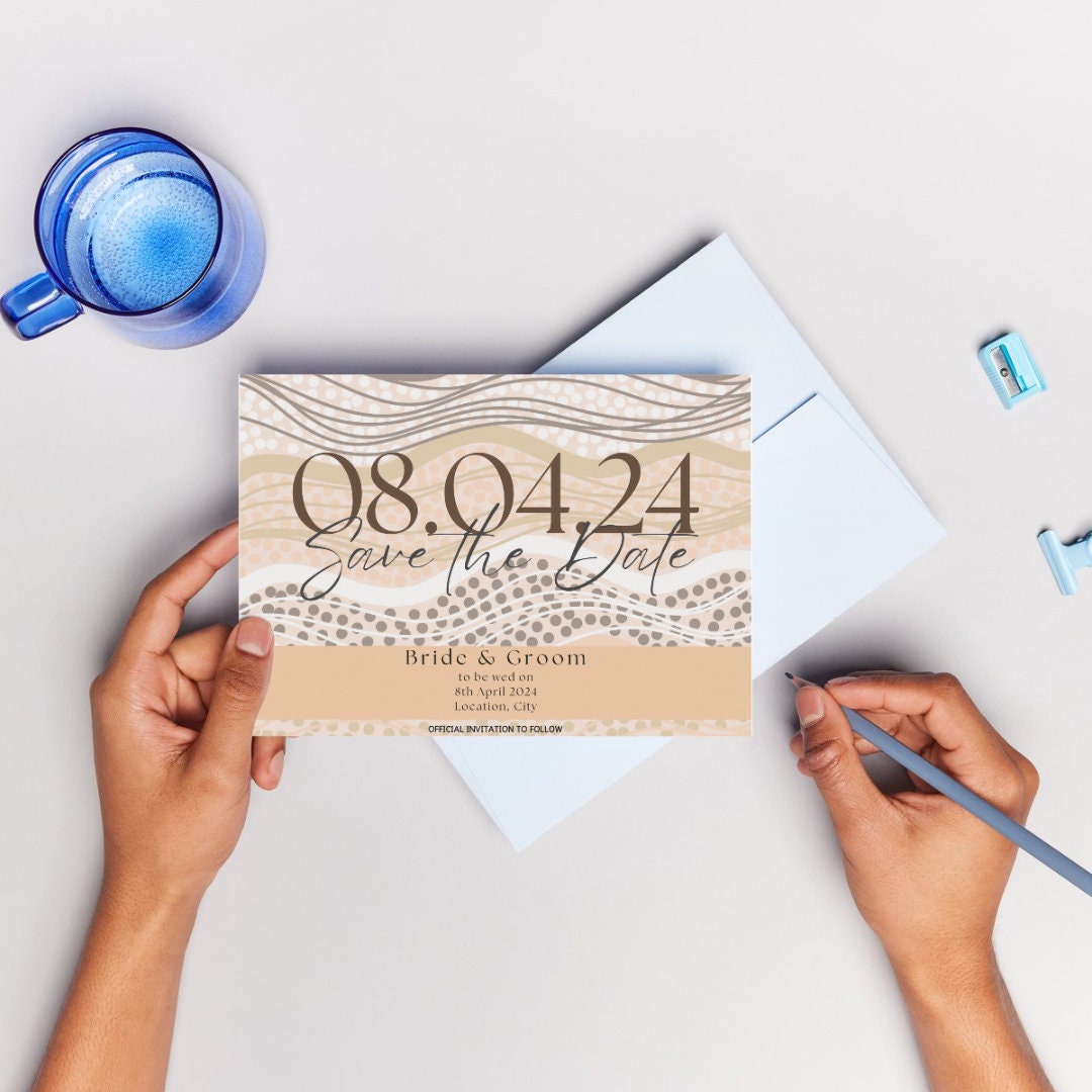 Save the Date Invitations - Digital Template, Fully Editable ...