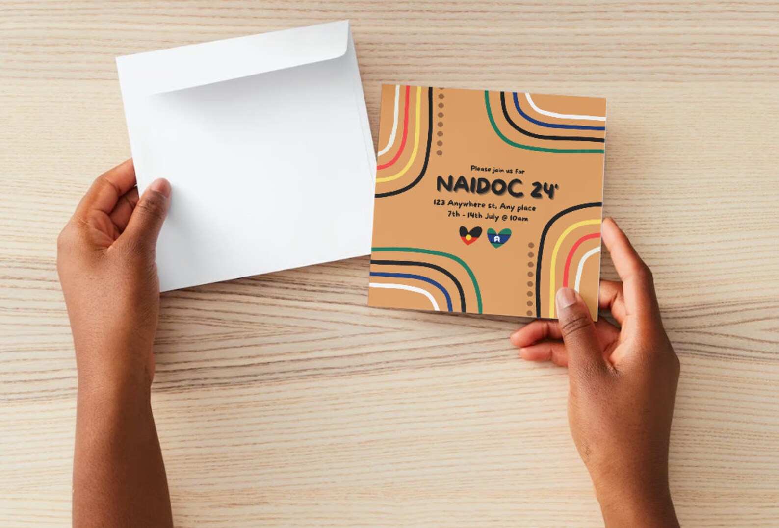 NAIDOC Invitation Digital Template - Digital, 100% Editable - First ...