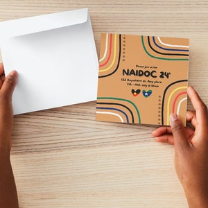 NAIDOC Invitation Digital Template - Digital, 100% Editable - First ...