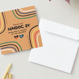 NAIDOC Invitation Digital Template - Digital, 100% Editable - First ...