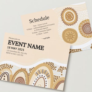 Indigenous Aboriginal Design Event Invitation Template- Digital ...