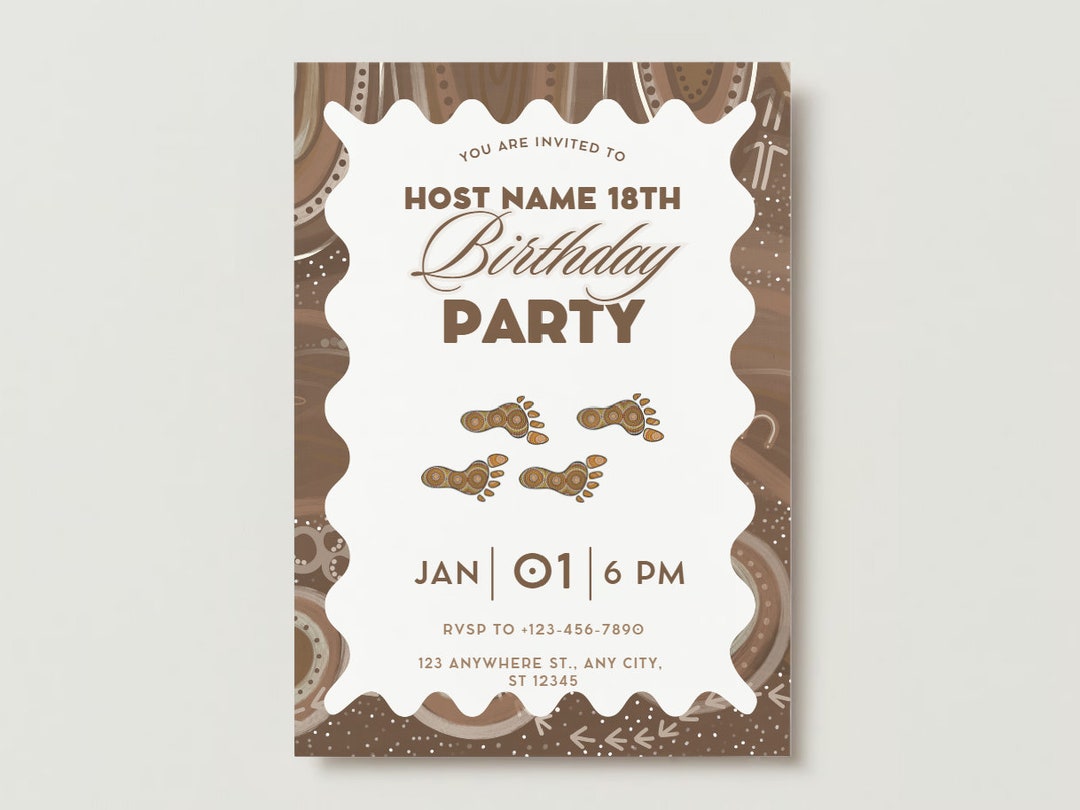 Birthday Invitation Template - Digital Template, Fully Editable ...