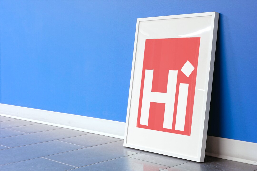 Hi Print, Entryway Sign, Hello Wall Art, Welcome, Hi Minimalist Print ...