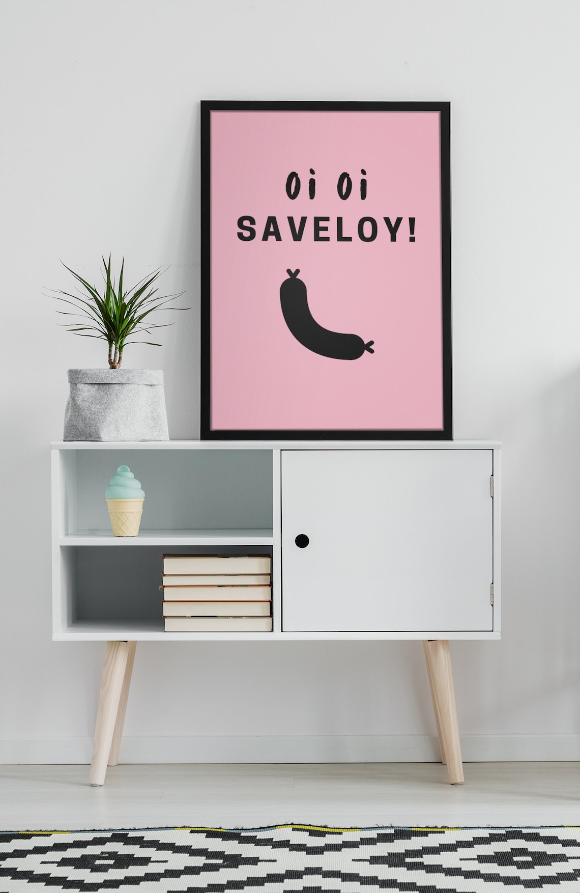Funny Posters 'oi Oi Saveloy' Office Wall Art Home Office Decor Work ...