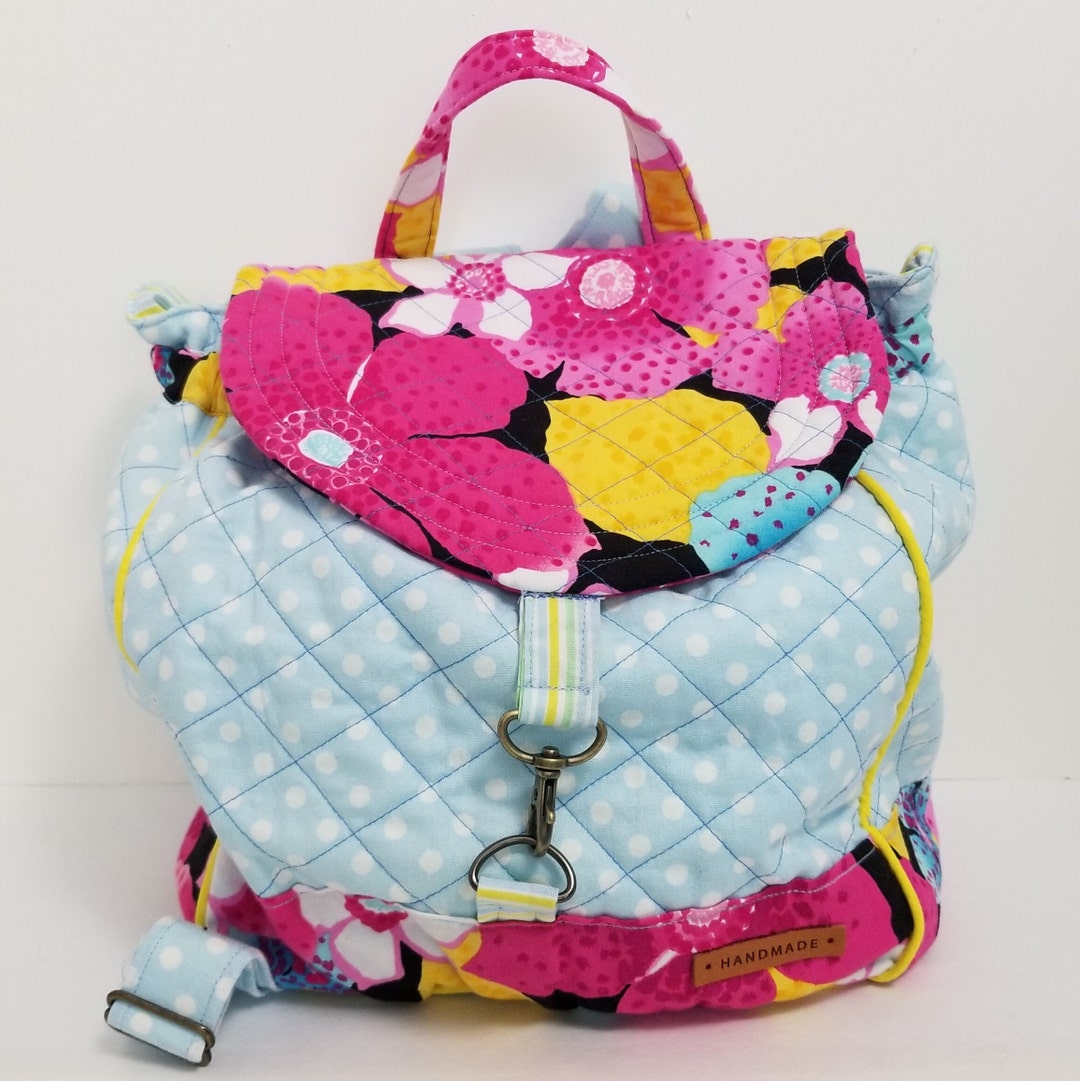 Springtime All Year Round With This Colorful Medium Backpack/purse - Etsy