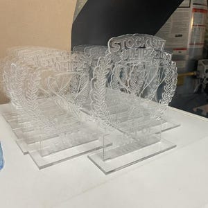 Custom Engraved Acrylic Award | Custom Trophy | Custom Plaque - Etsy