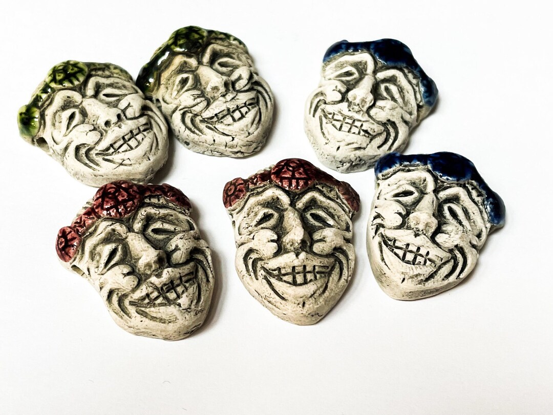 Large Face Mask Beads Mix 2 - AB628-630 - Etsy