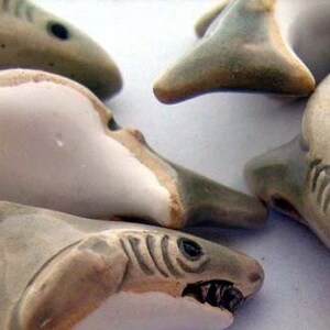 Large Shark Beads - AB40 - Etsy