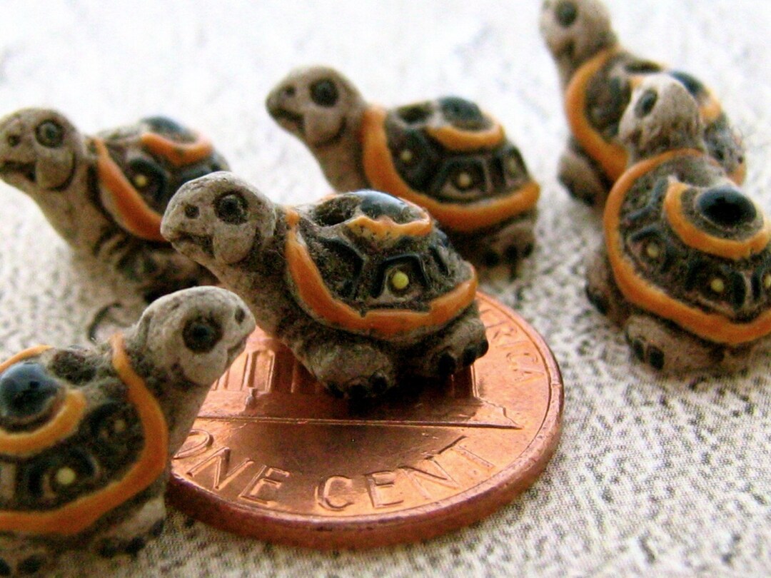 Tiny Tan Turtle Beads - TT21 - Etsy