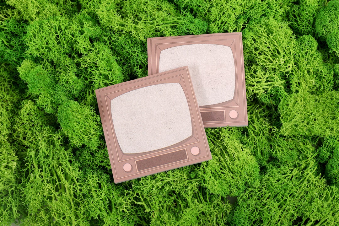 Retro TV Static Sticky Notes - 8.5cm 50 Page Sticky Notes Notepad - Etsy