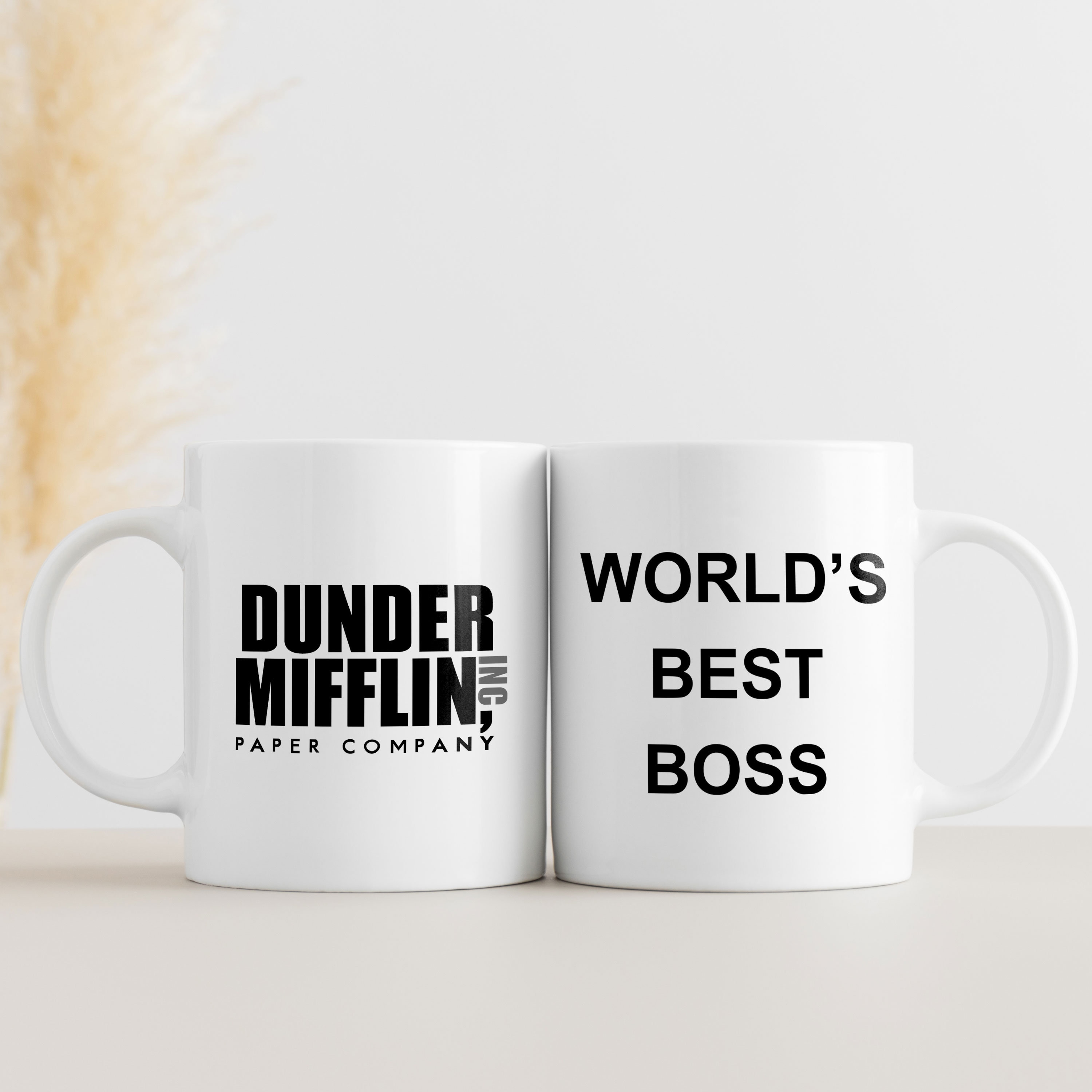 The Office Mug, World's Best Boss Mug, Dunder Mifflin Mug, the Office ...