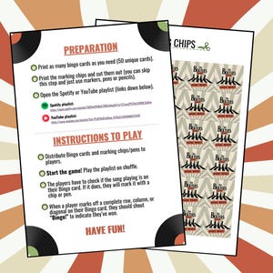 Beatles Songs Bingo Game, the Beatles Music Bingo Cards, Music Bingo ...