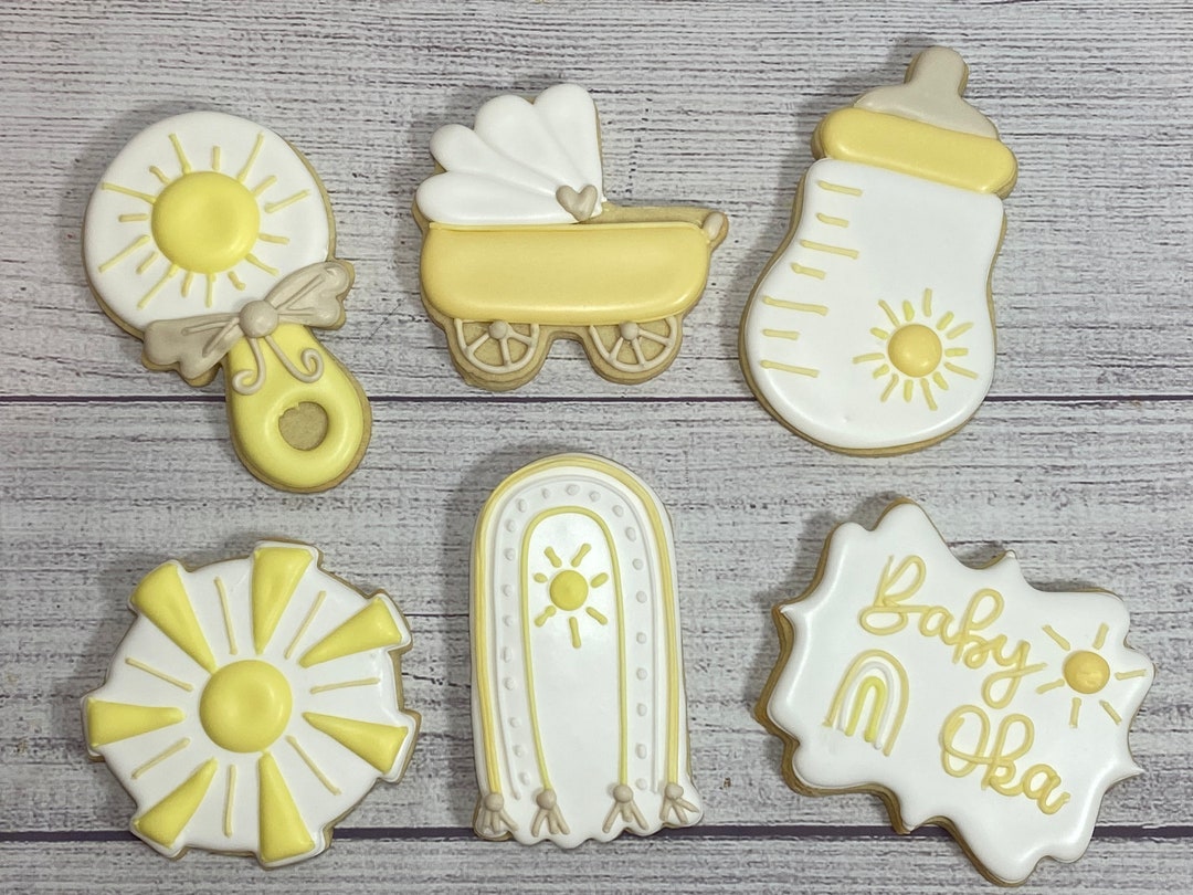 Sunshine Baby Shower Sugar Cookie Set - Etsy