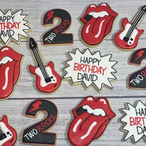 One Rocks Birthday Sugar Cookies - Etsy
