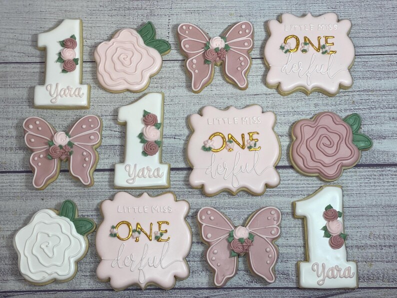 Little Miss Onederful 1st Birthday Sugar Cookies - Etsy