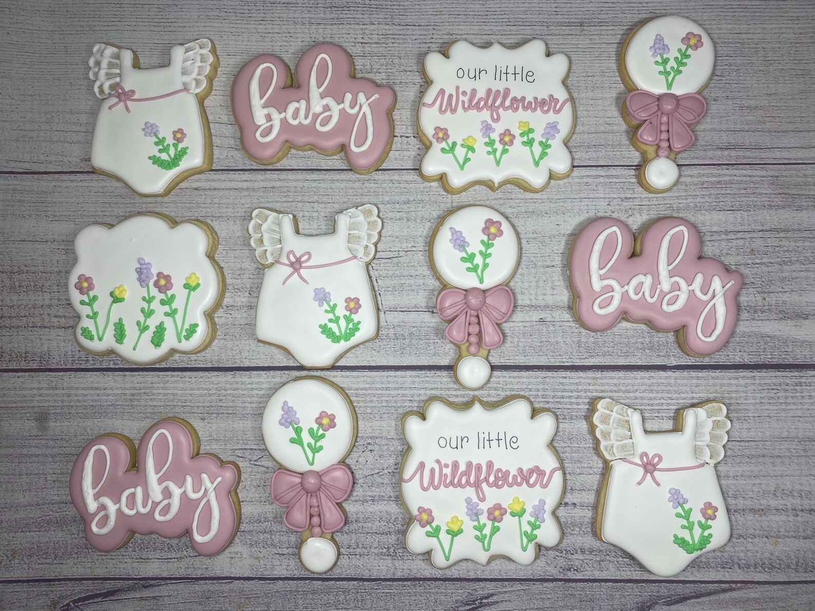 Our Little Wildflower Baby Girl Sugar Cookie Set - Etsy