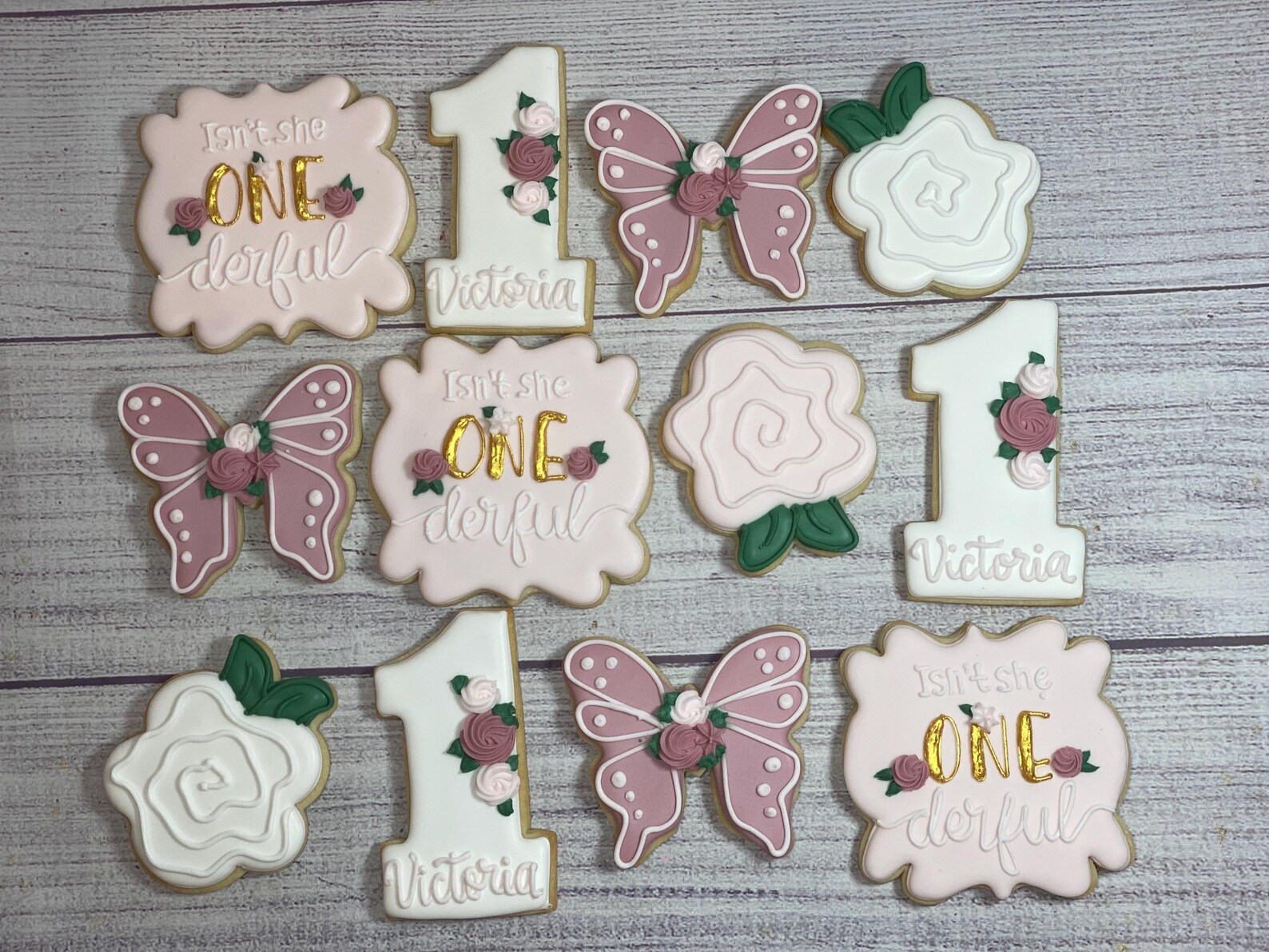 Little Miss Onederful 1st Birthday Sugar Cookies - Etsy