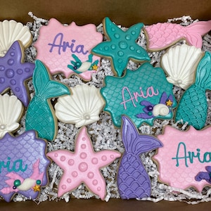 Mermaid Birthday Sugar Cookie - Etsy
