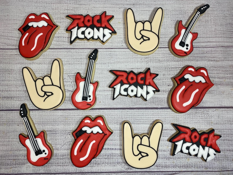 One Rocks Birthday Sugar Cookies - Etsy