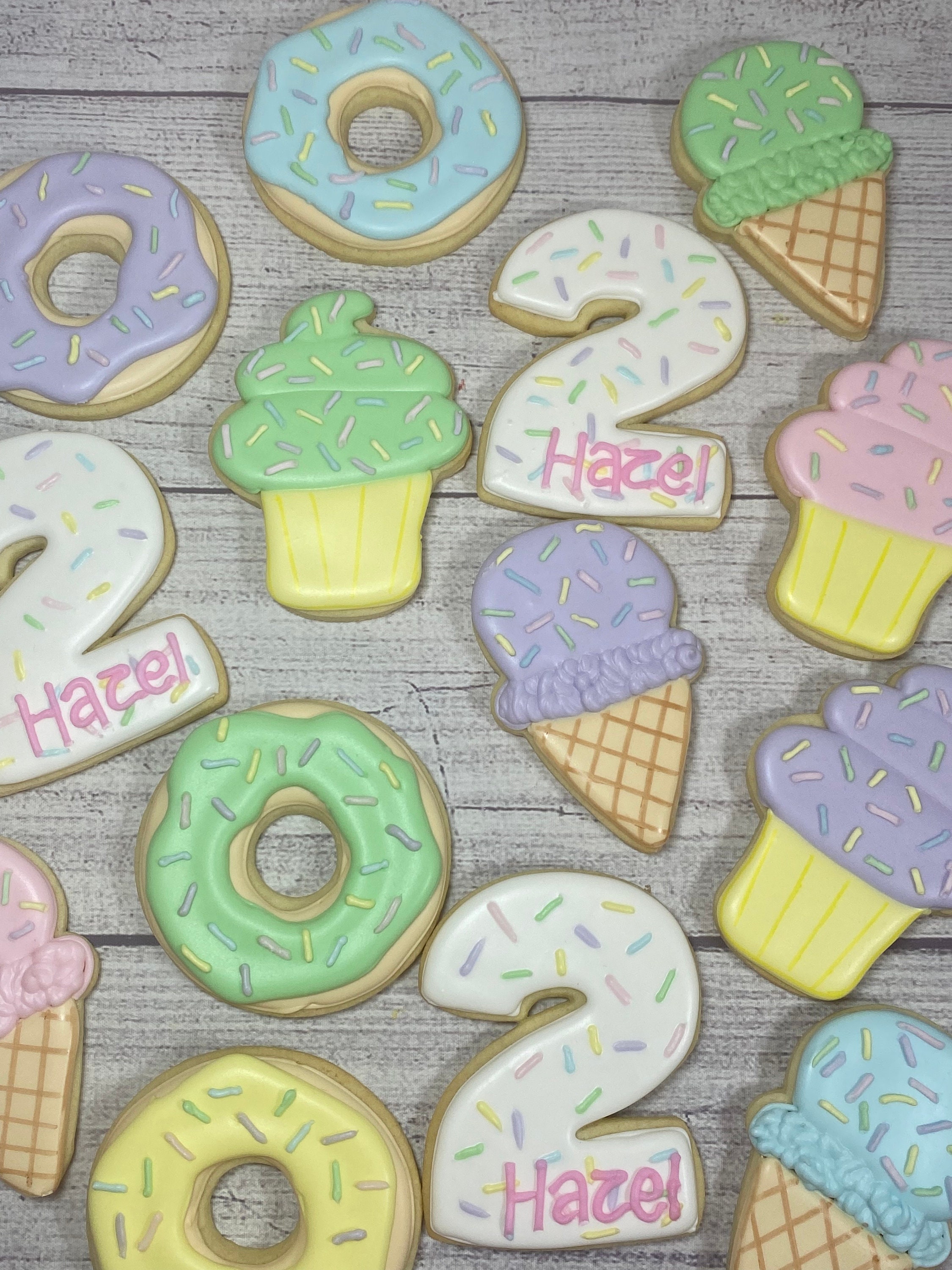 Two Sweet Birthday Sugar Cookies - Etsy
