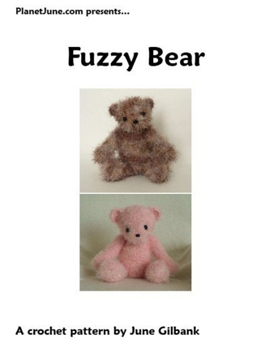 Fuzzy Bear Amigurumi CROCHET PATTERN Digital PDF File Download - Etsy