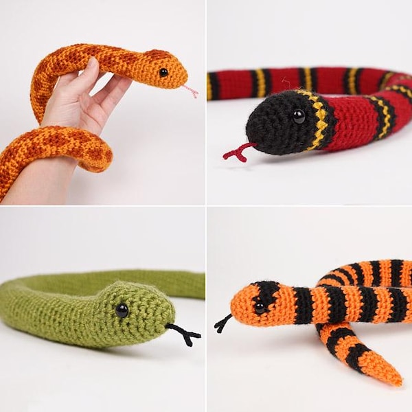 Crochet Snake - Etsy