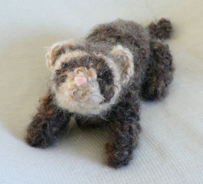Fuzzy Ferret Amigurumi CROCHET PATTERN Digital PDF File Download - Etsy