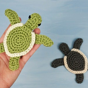 Baby Sea Turtle Applique CROCHET PATTERN Digital PDF File | Etsy