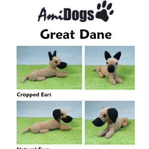 Amidogs Great Dane Amigurumi Dog CROCHET PATTERN Digital PDF File ...