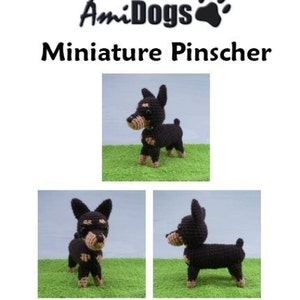 Amidogs Miniature Pinscher Amigurumi Dog CROCHET PATTERN Digital PDF ...
