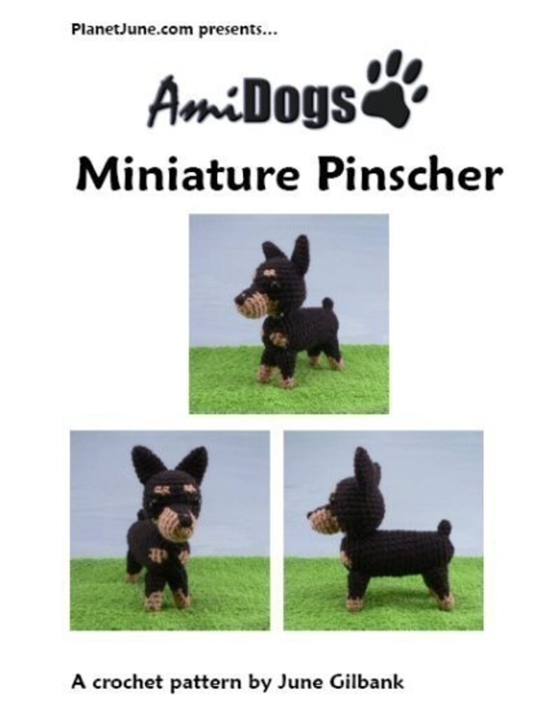 Amidogs Miniature Pinscher Amigurumi Dog CROCHET PATTERN Digital PDF ...