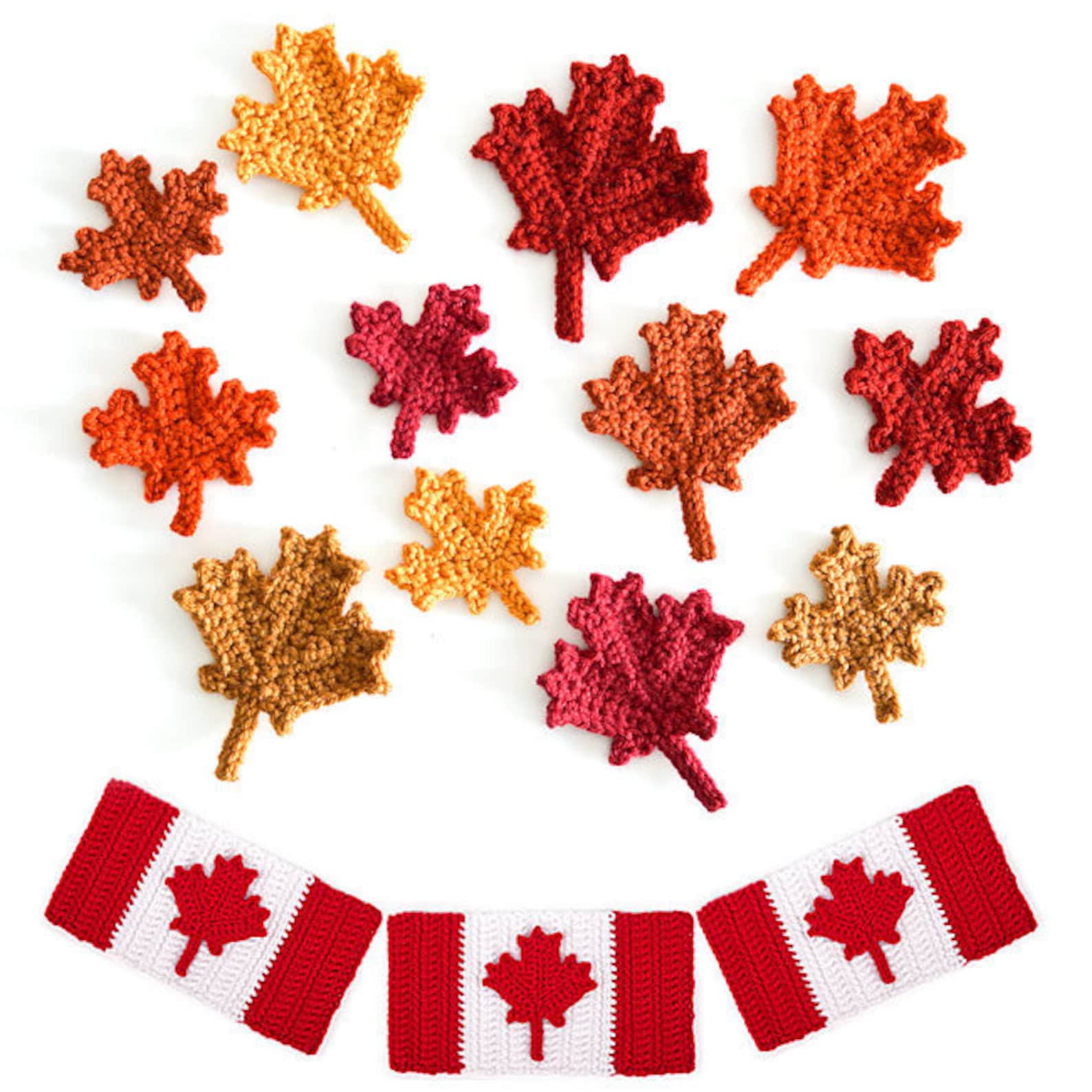 Maple Leaf Collection & Canadian Flag - Two Realistic Maple Leaves Plus ...