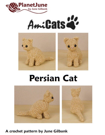Amicats Persian Cat - Amigurumi Cat CROCHET PATTERN Digital PDF File ...