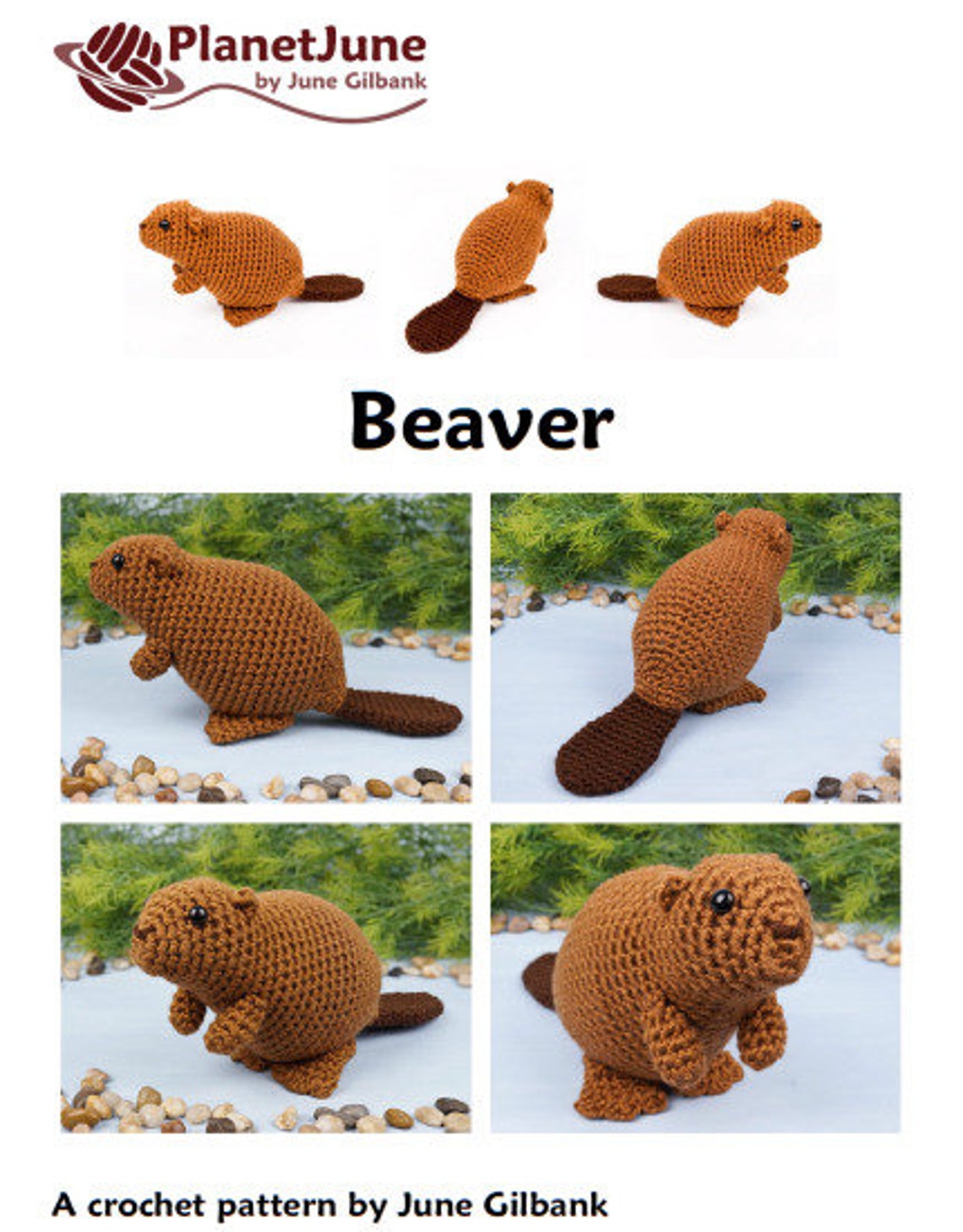 Beaver Amigurumi CROCHET PATTERN Digital PDF File Download - Etsy