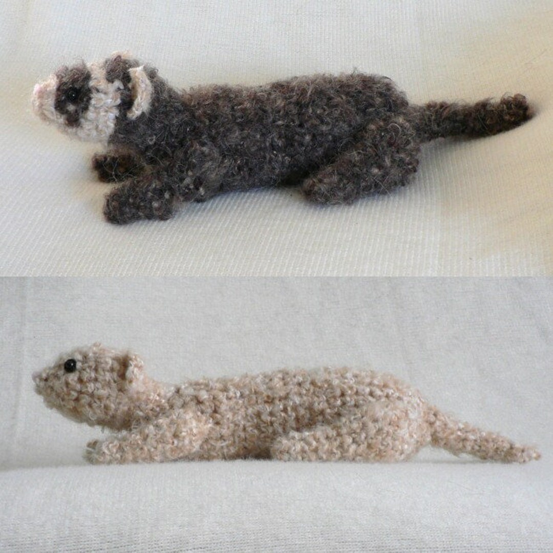 Fuzzy Ferret Amigurumi CROCHET PATTERN Digital PDF File Download - Etsy