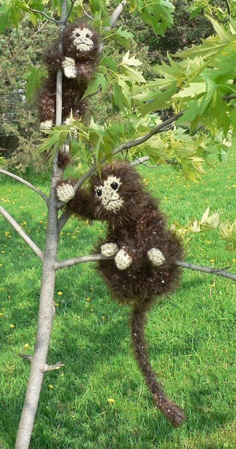 Fuzzy Monkeys Amigurumi CROCHET PATTERN Digital PDF File | Etsy
