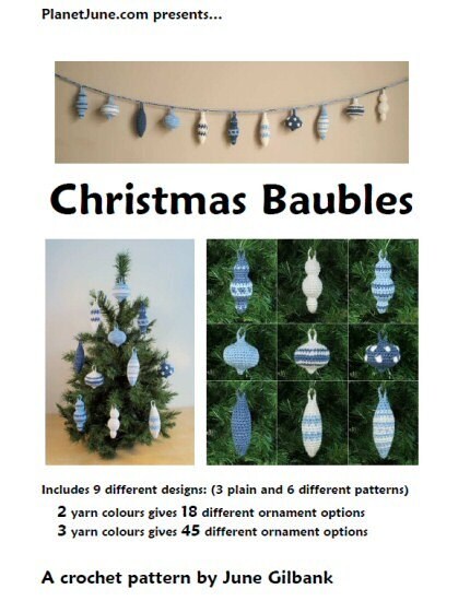 Christmas Baubles CROCHET PATTERN Digital PDF File Download: 9 - Etsy