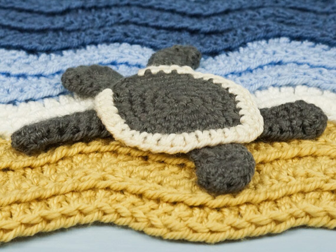 Baby Sea Turtle Applique CROCHET PATTERN Digital PDF File | Etsy