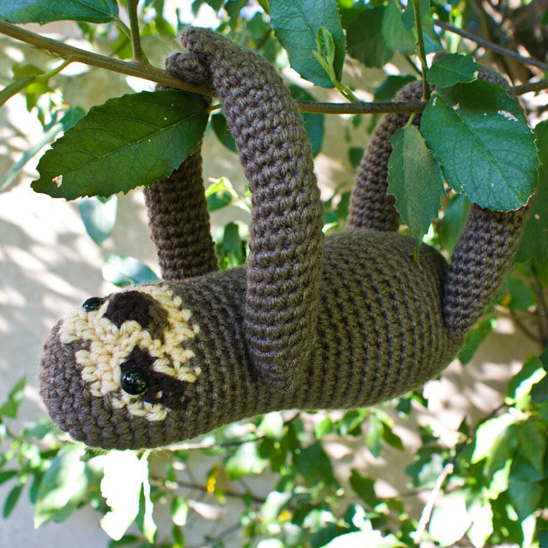 Sloth Amigurumi CROCHET PATTERN Digital PDF File Download - Three-toed ...