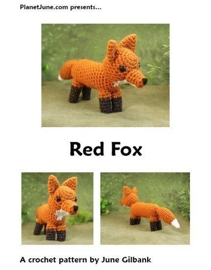 Red Fox Amigurumi CROCHET PATTERN Digital PDF File Download - Etsy