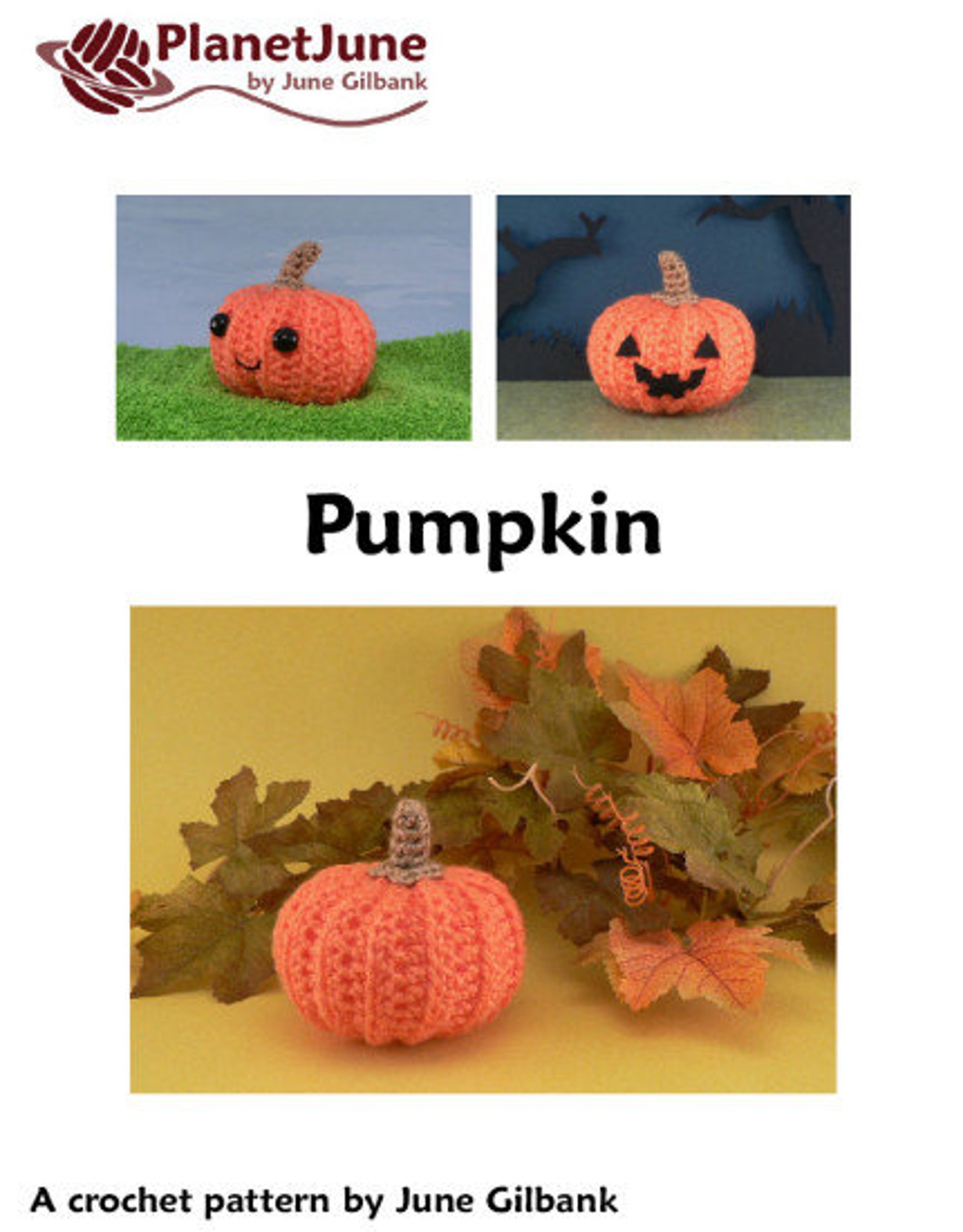 Pumpkin CROCHET PATTERN Realistic, Cute or Spooky Digital PDF File ...