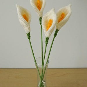 Calla Lily / Peace Lily CROCHET PATTERN Digital PDF File Download - Etsy