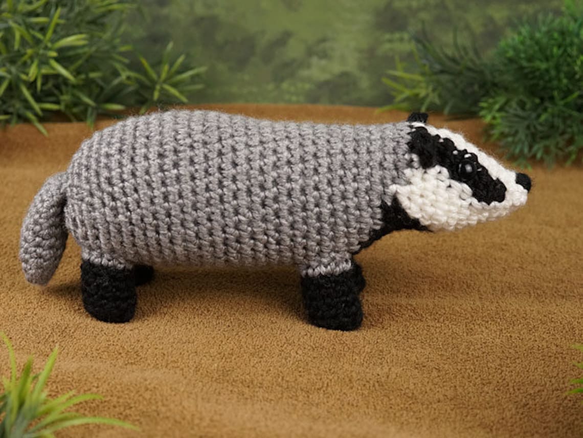 Badger Amigurumi CROCHET PATTERN Digital PDF File Download - European ...