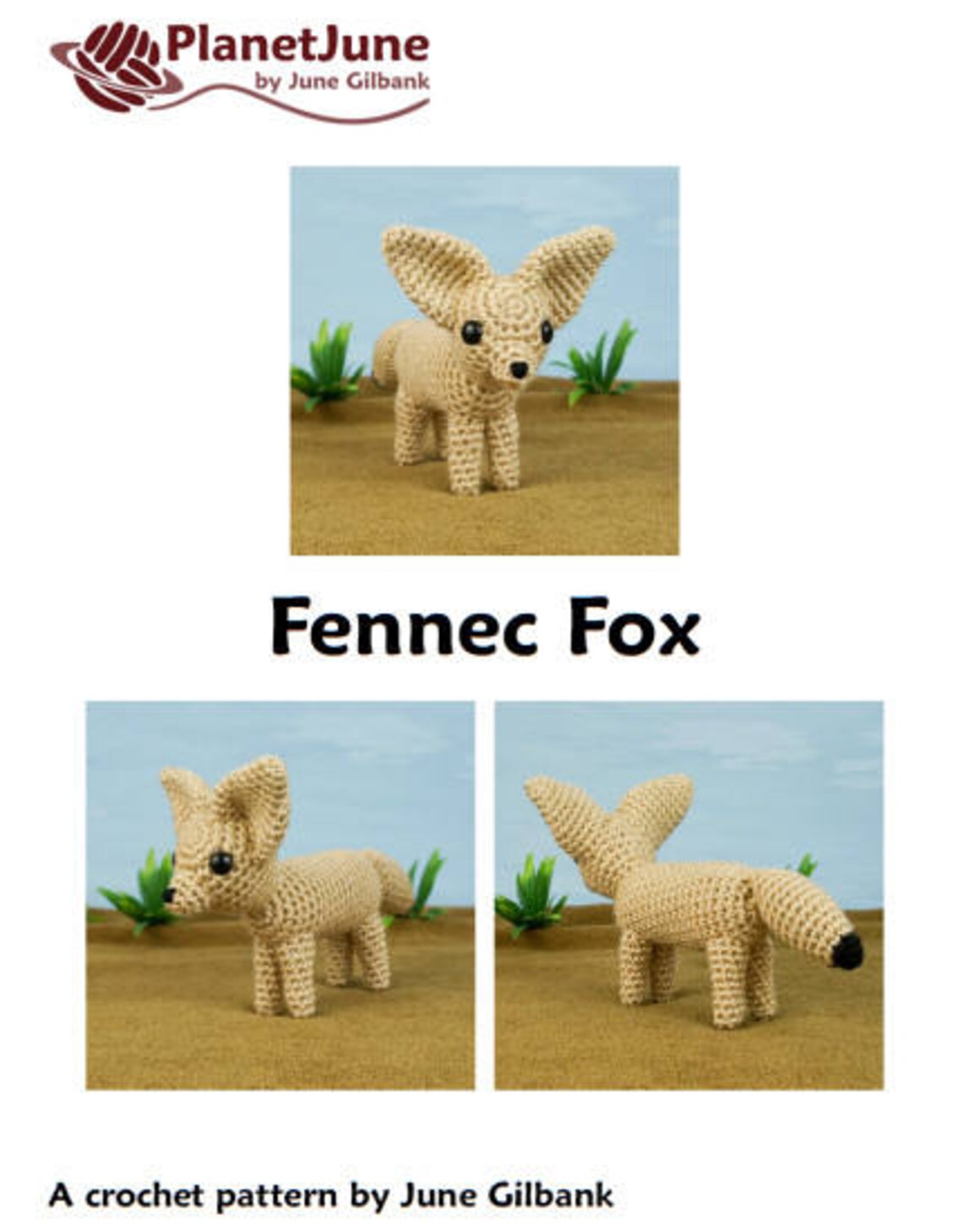 Fennec Fox Amigurumi CROCHET PATTERN Digital PDF File Download - Etsy