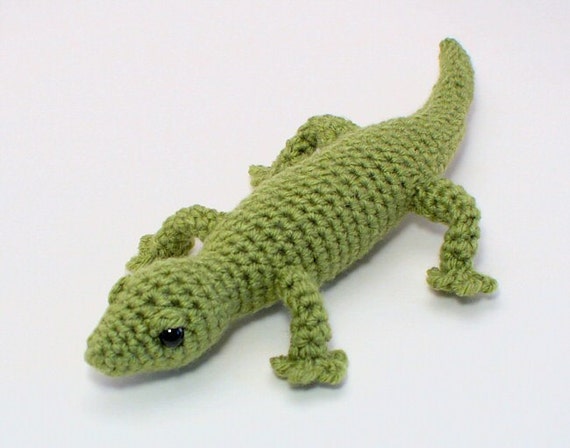 Gecko lizard Amigurumi CROCHET PATTERN Digital PDF File | Etsy