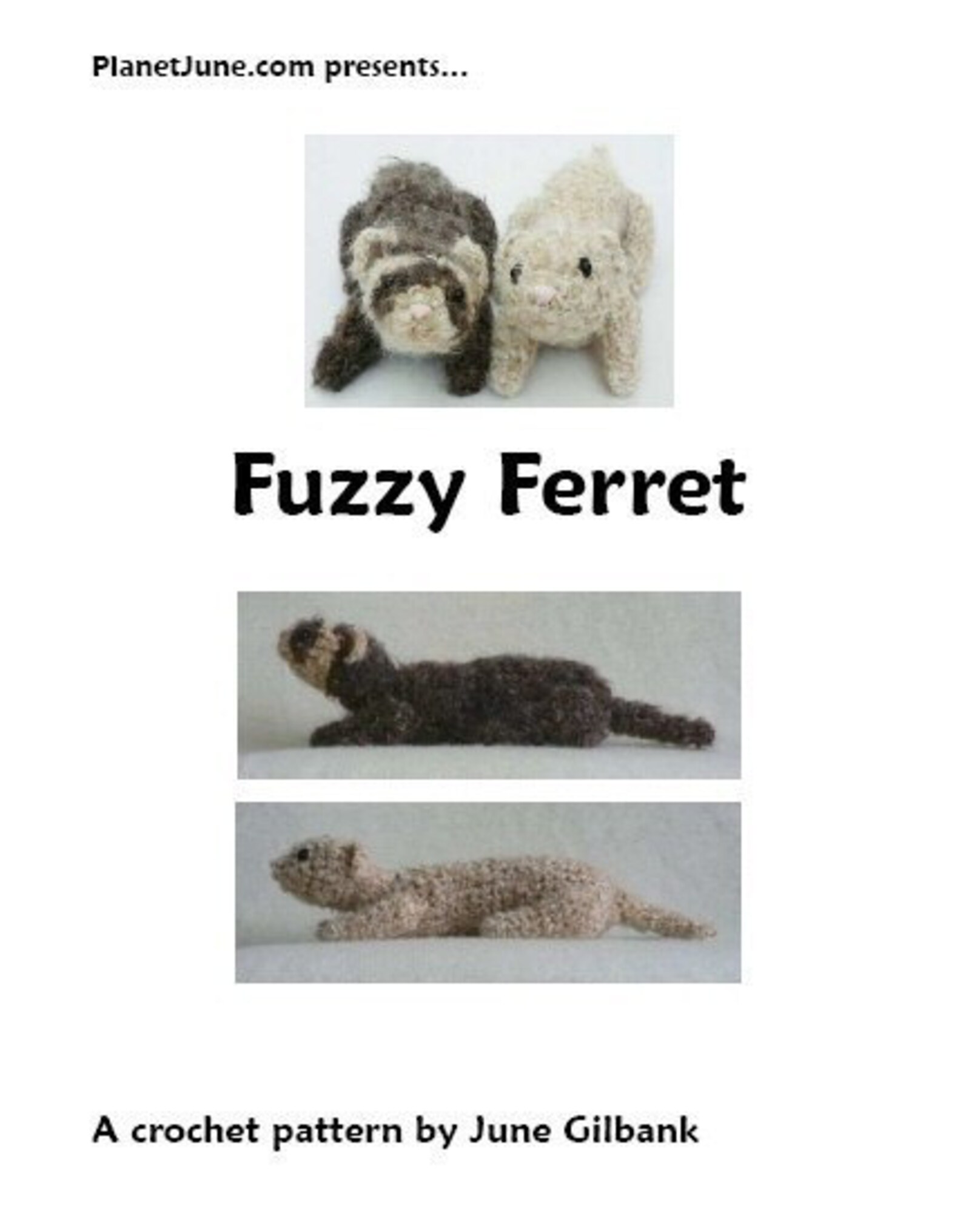 Fuzzy Ferret Amigurumi CROCHET PATTERN Digital PDF File | Etsy