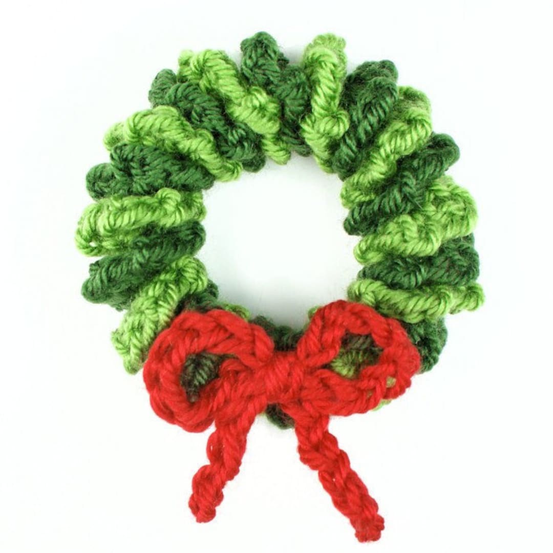 Mini Wreath Ornament CROCHET PATTERN Digital PDF File Download - Etsy