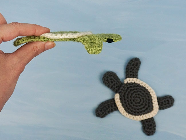 Baby Sea Turtle Applique CROCHET PATTERN Digital PDF File - Etsy Canada