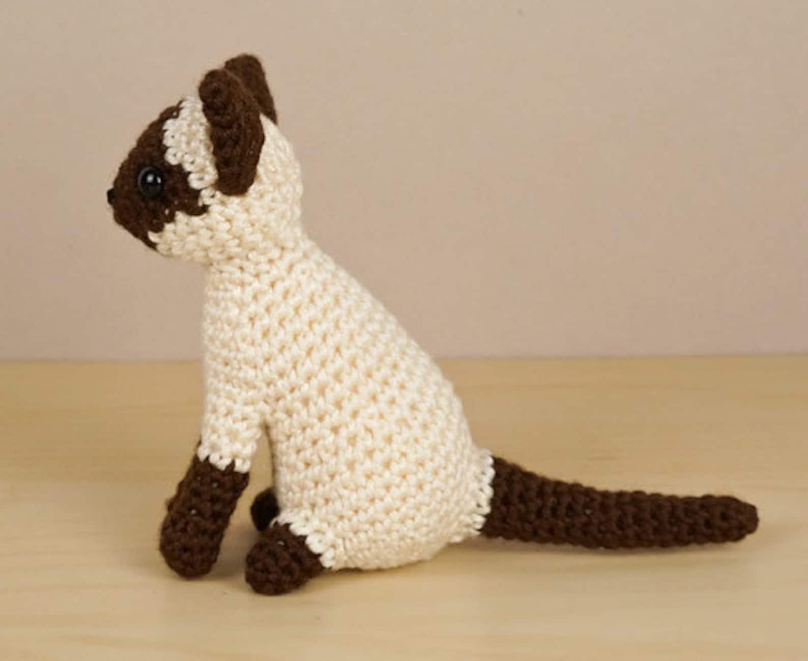 Amicats Siamese Cat Amigurumi Cat CROCHET PATTERN Digital | Etsy