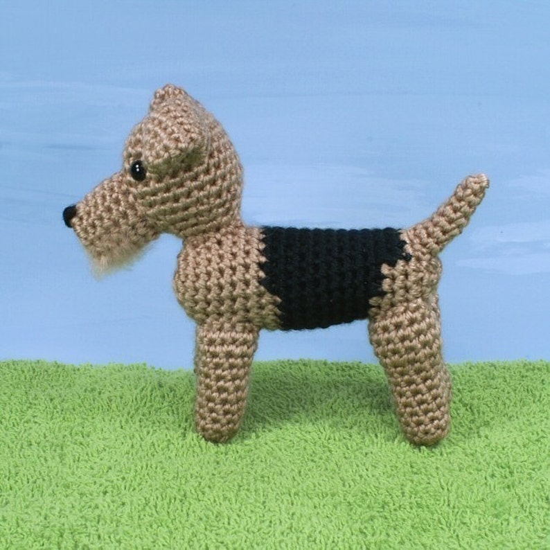 Amidogs Airedale Terrier Amigurumi Dog CROCHET PATTERN Digital - Etsy